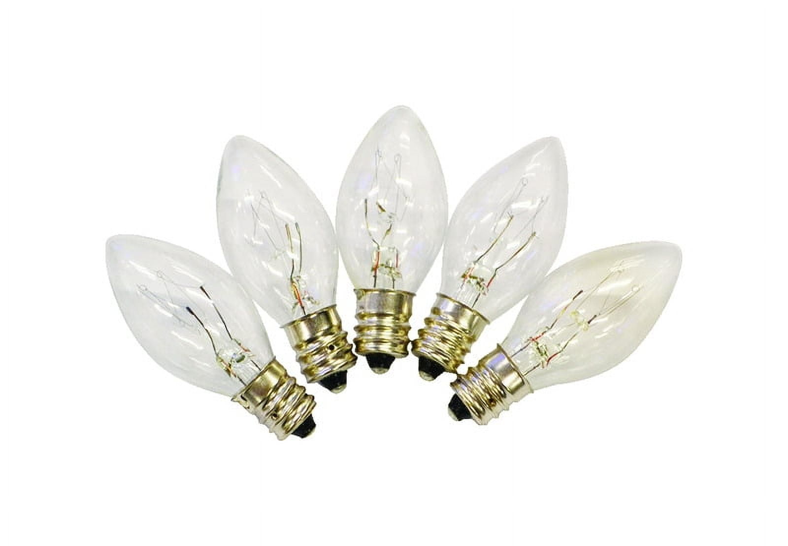 Holiday Bright Lights C7 Clear 25ct 5W Replacement Christmas Light ...