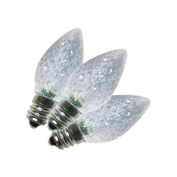 Holiday Bright Lights LED C7 Cool White 25 ct XMAS Spare Pack, Indoor ...