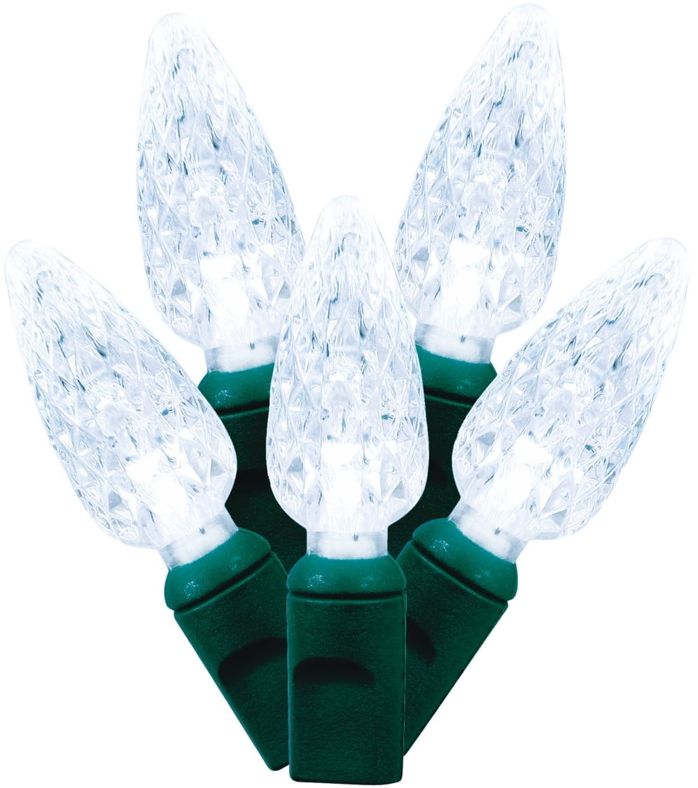 Holiday Bright Lights LEDBX-C650-PW6 Christmas Lights, Pure White, 25.5 ...
