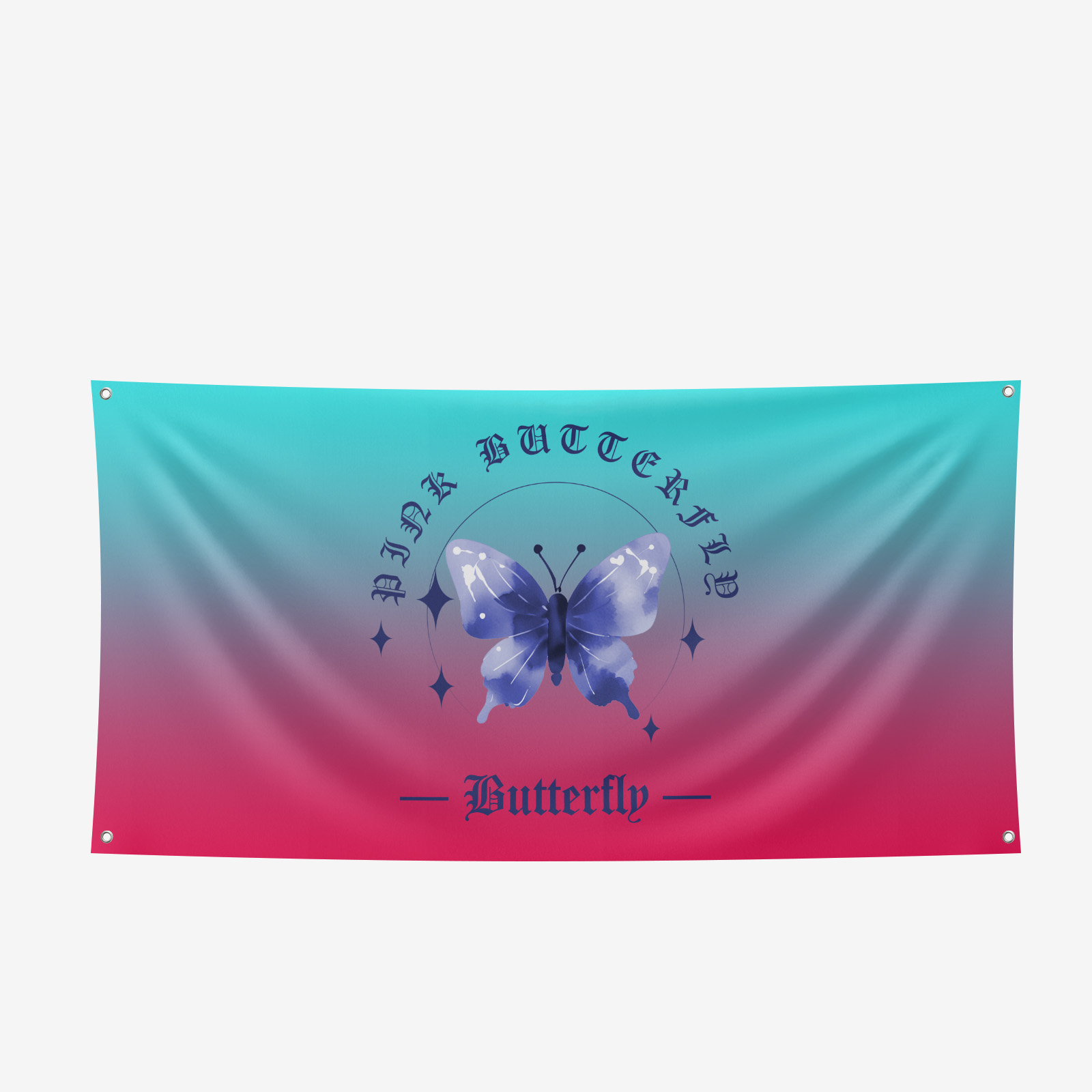 Holiday Butterfly Festival Backdrop – 35x70in Birthday Curtain Backdrop ...