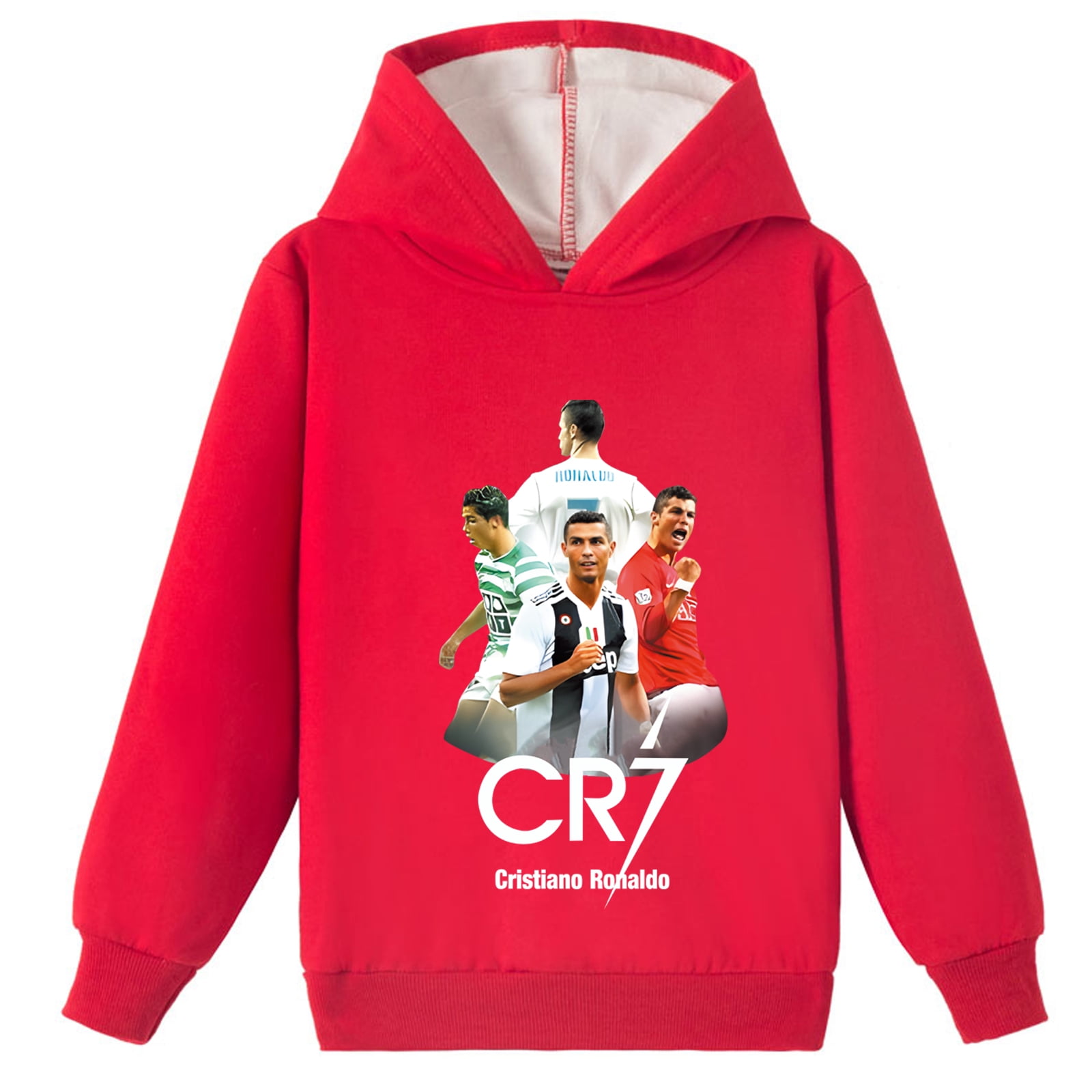 Holiday Casual Hoodie Cristiano Ronaldo Fleece Brushed works for Winter ...