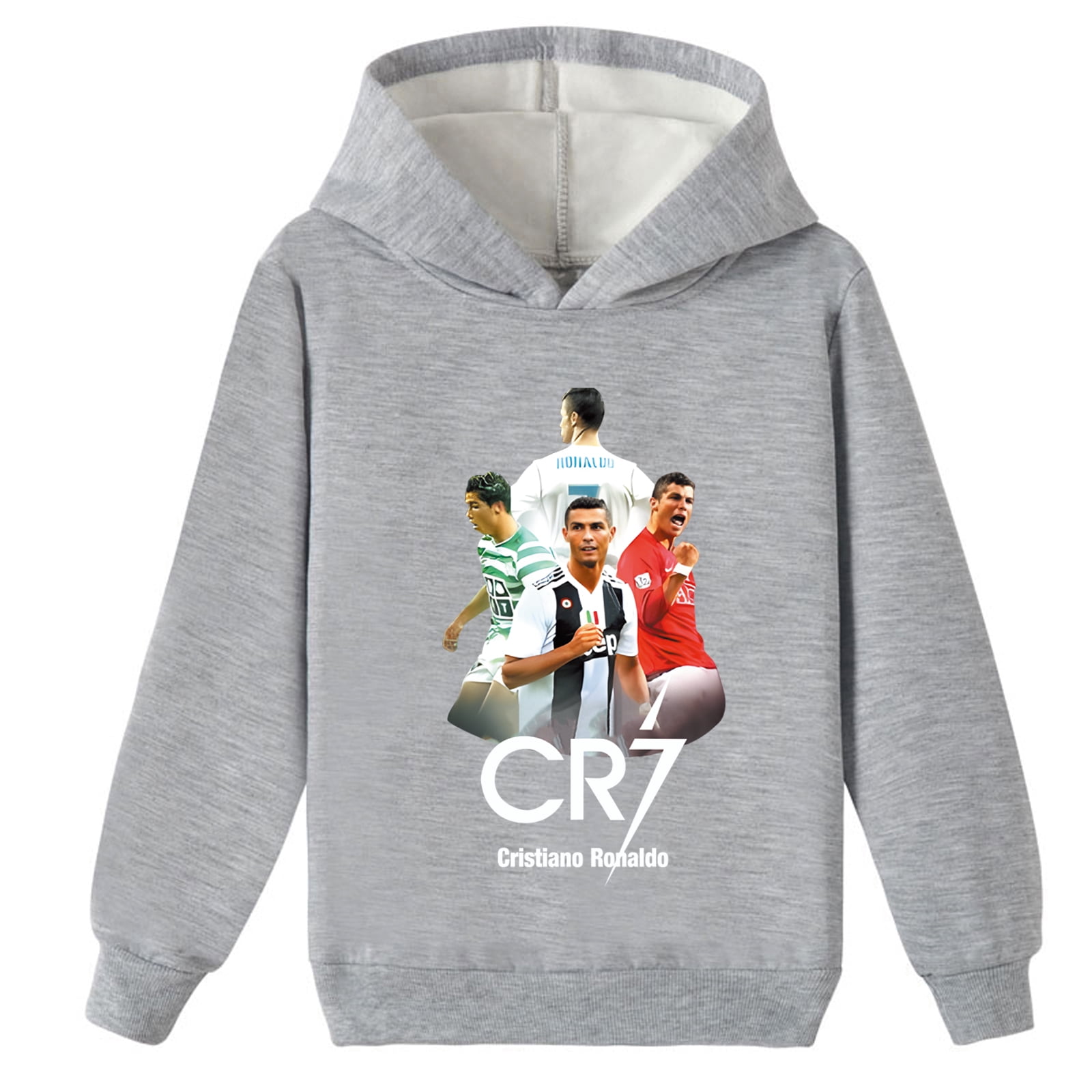 Holiday Casual Hoodie Cristiano Ronaldo Fleece Brushed works for Winter ...