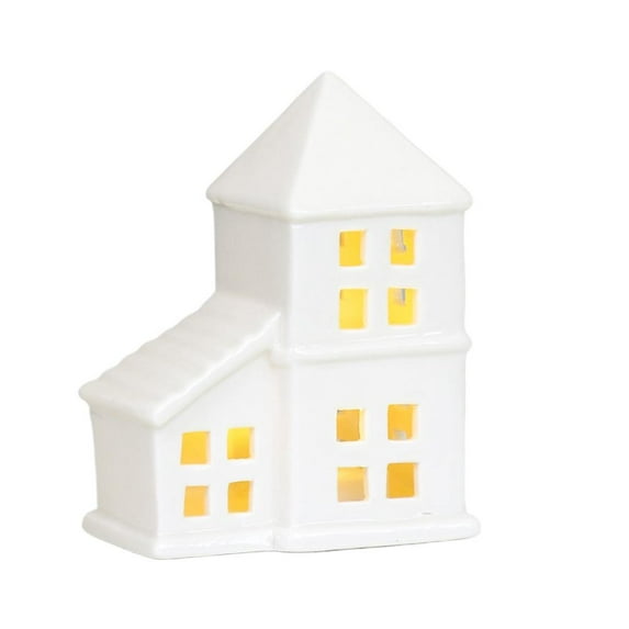 Holiday Ceramic House Set, Winter Village Scene for Christmas ...