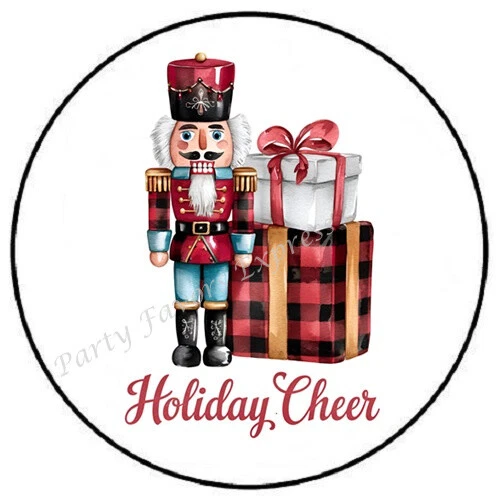Holiday Cheer Nutcracker Christmas Stickers Party Favors Phone Decal ...