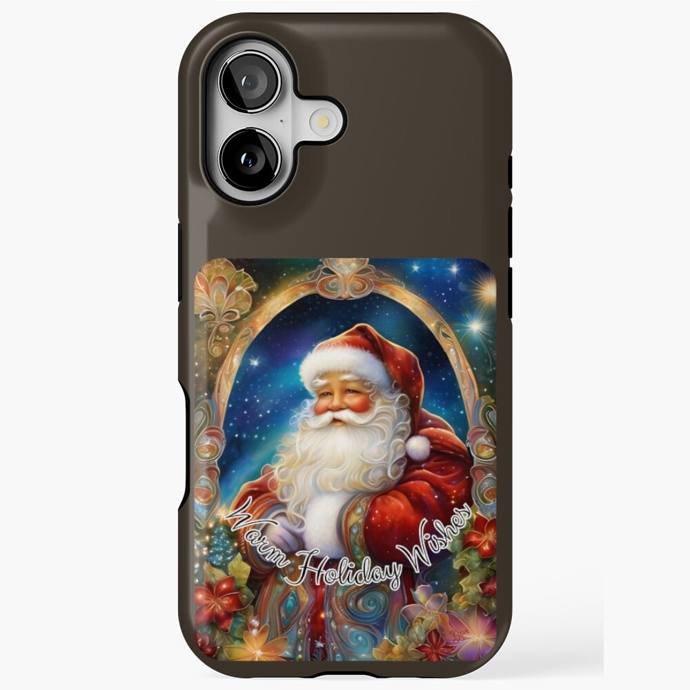 Holiday Cheer Warm Wishes Greeting Art for iPhone 17 11 12 13 14 15 16 ...