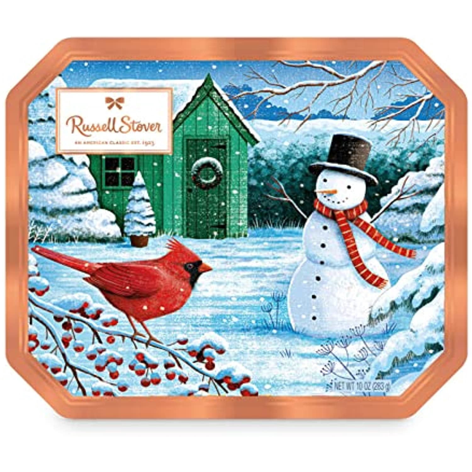 Russell Stover Snowman and Cardinal Assorted Chocolates 10 oz. Tin ...