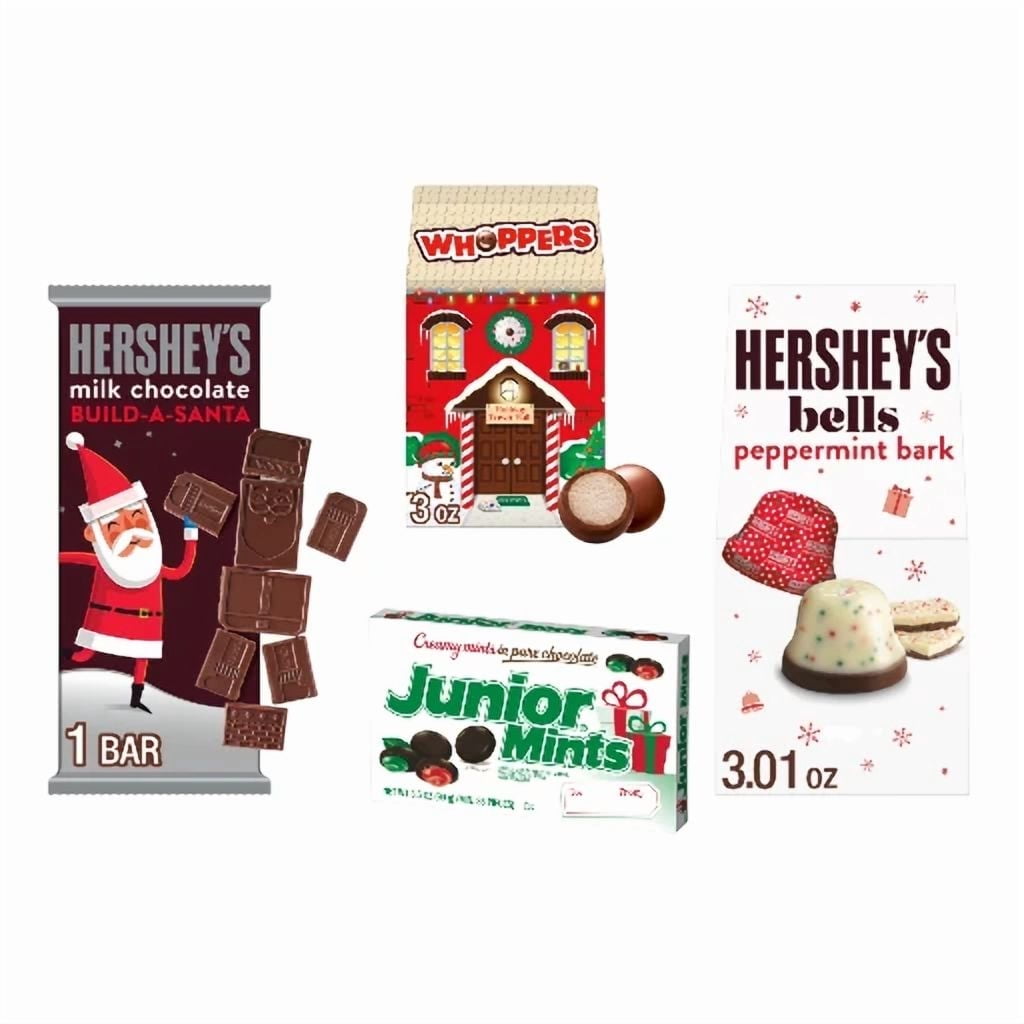 Holiday Chocolate Variety Bundle 4 Pack – Peppermint Bark, Malt Balls ...