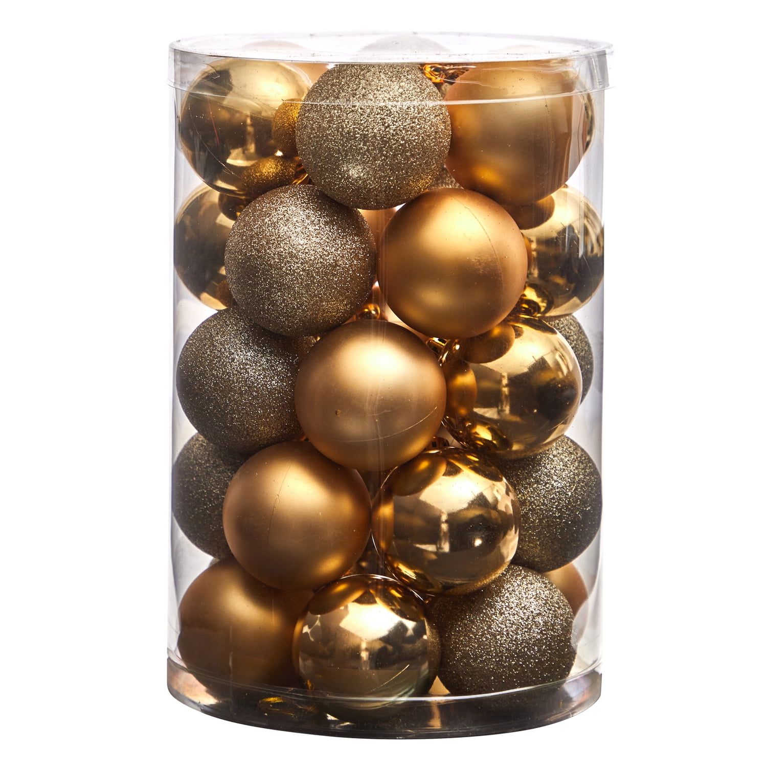 Nearly Natural Holiday Christmas 30 Count 2.5in. Shatterproof Ornament ...