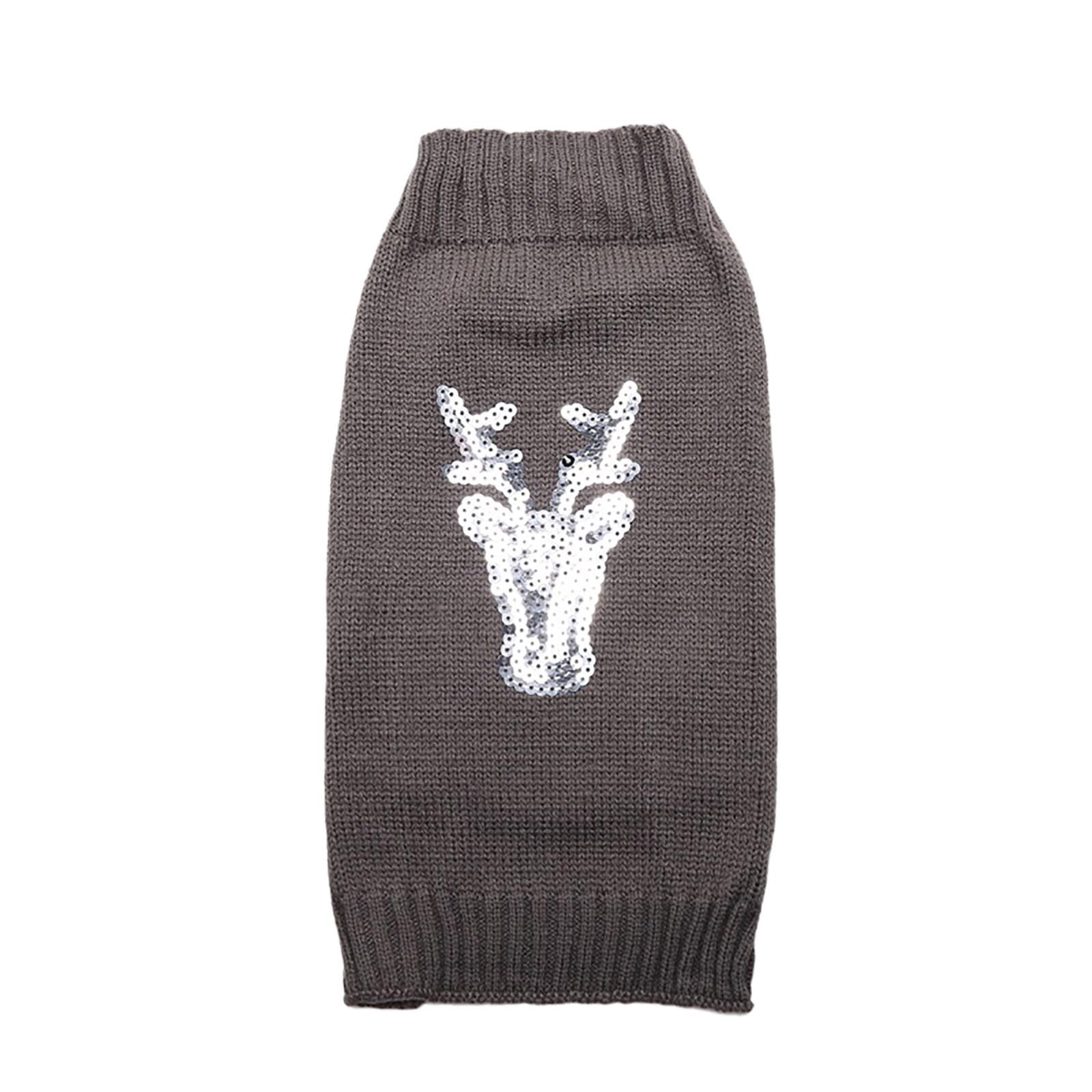 Holiday Christmas Moos.E Antl.Er Scale Embroidery Pet Outfit for Autumn ...