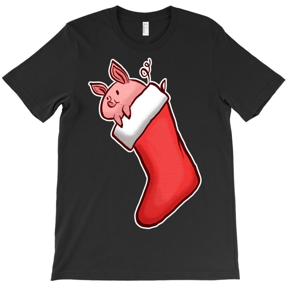 Holiday Christmas Stocking Piglet Funny Farm Animal Graphic H34901 ...