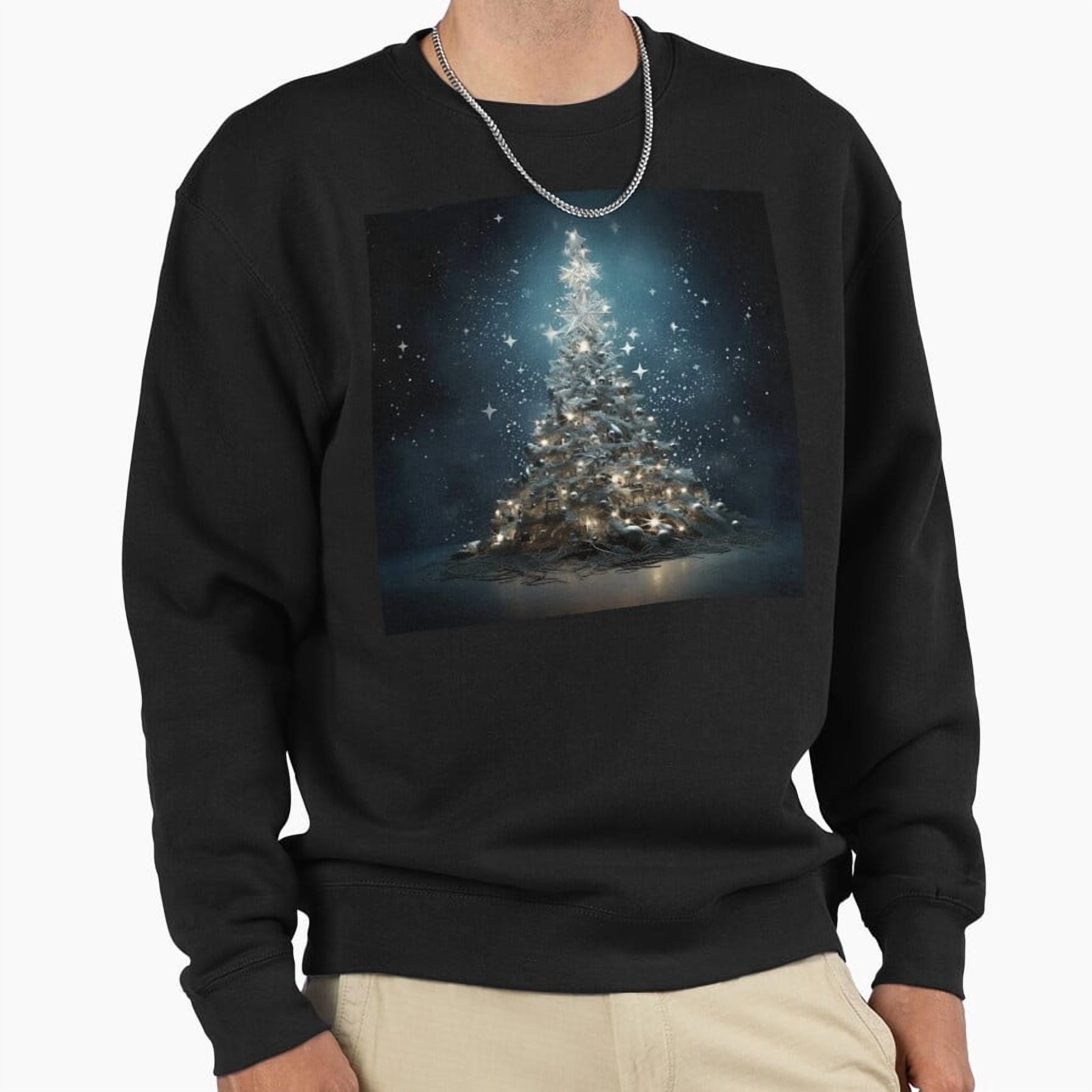 Holiday Christmas Tree Made Of Stars Retro Graphic Aesthetic Art Unisex ...