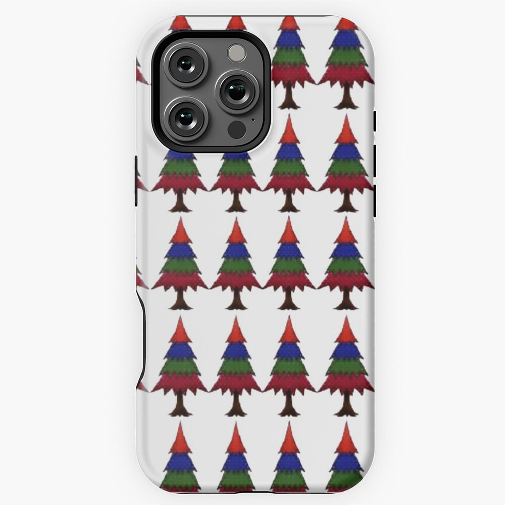 Holiday Christmas Trees Art Phone Case for iPhone 11 12 13 14 15 16 17 ...