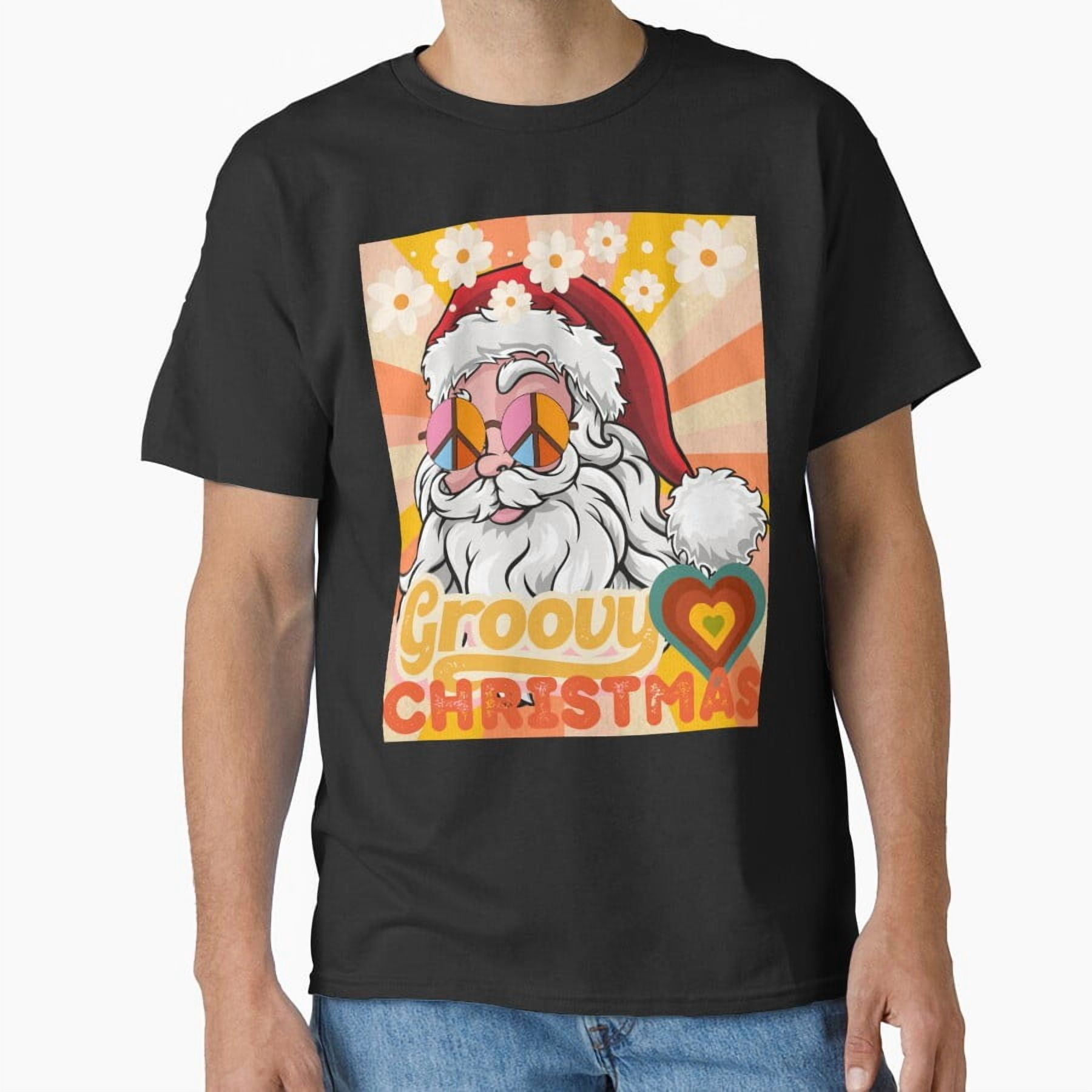 Holiday Chronicles, A Retro Groovy Festive Figure Classic Unisex T ...