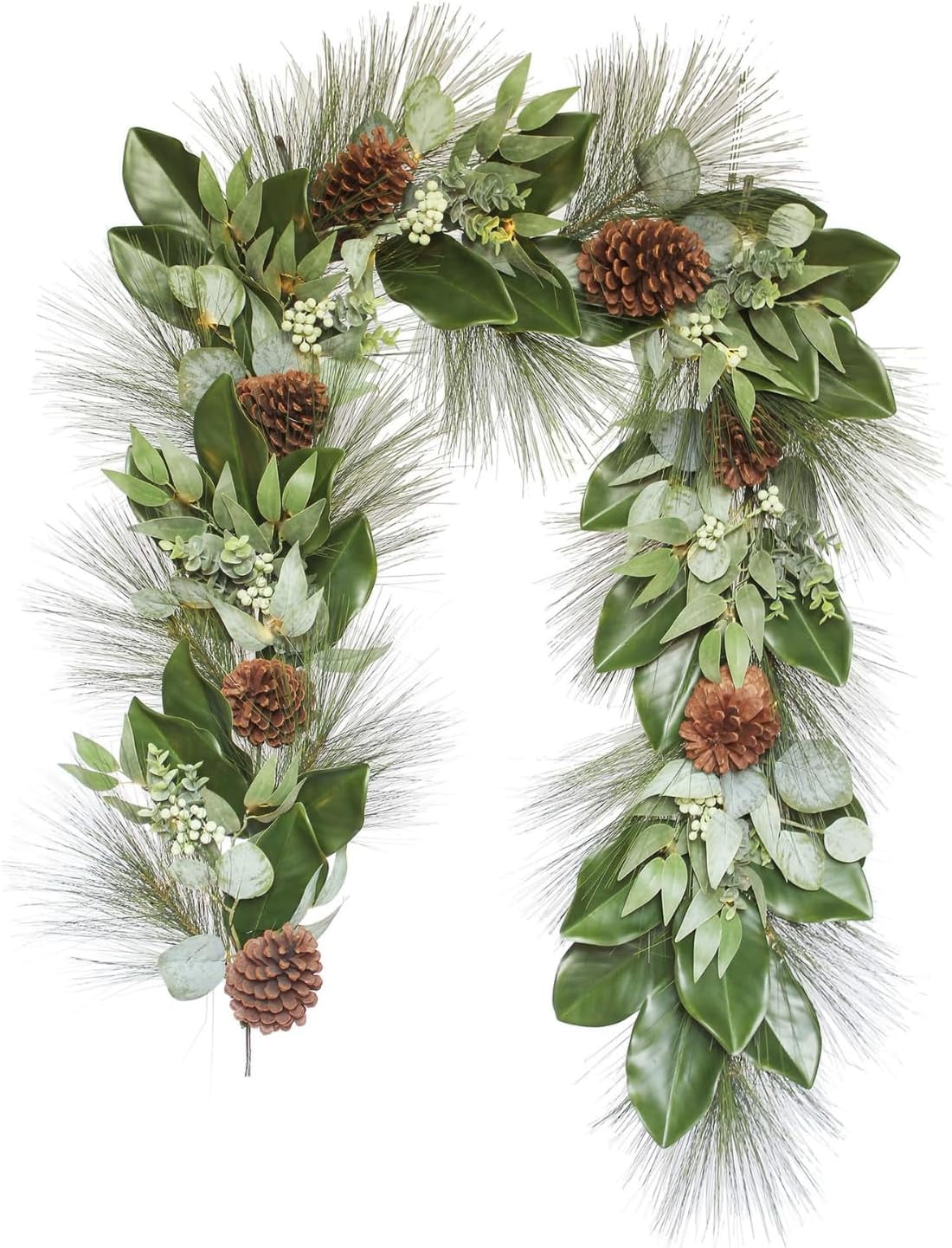 Holiday Collection Faux Garland, Premium Artificial Indoor and Outdoor ...