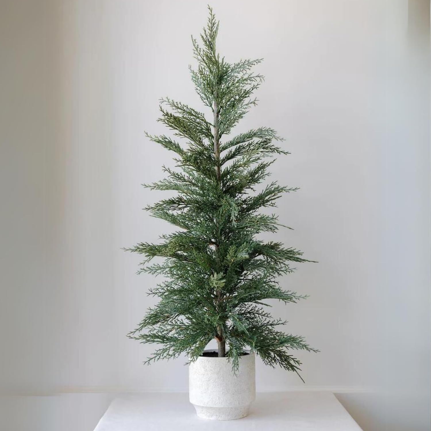 Holiday Collection, Set-of-1 Faux Cedar Trees, Premium Artificial ...