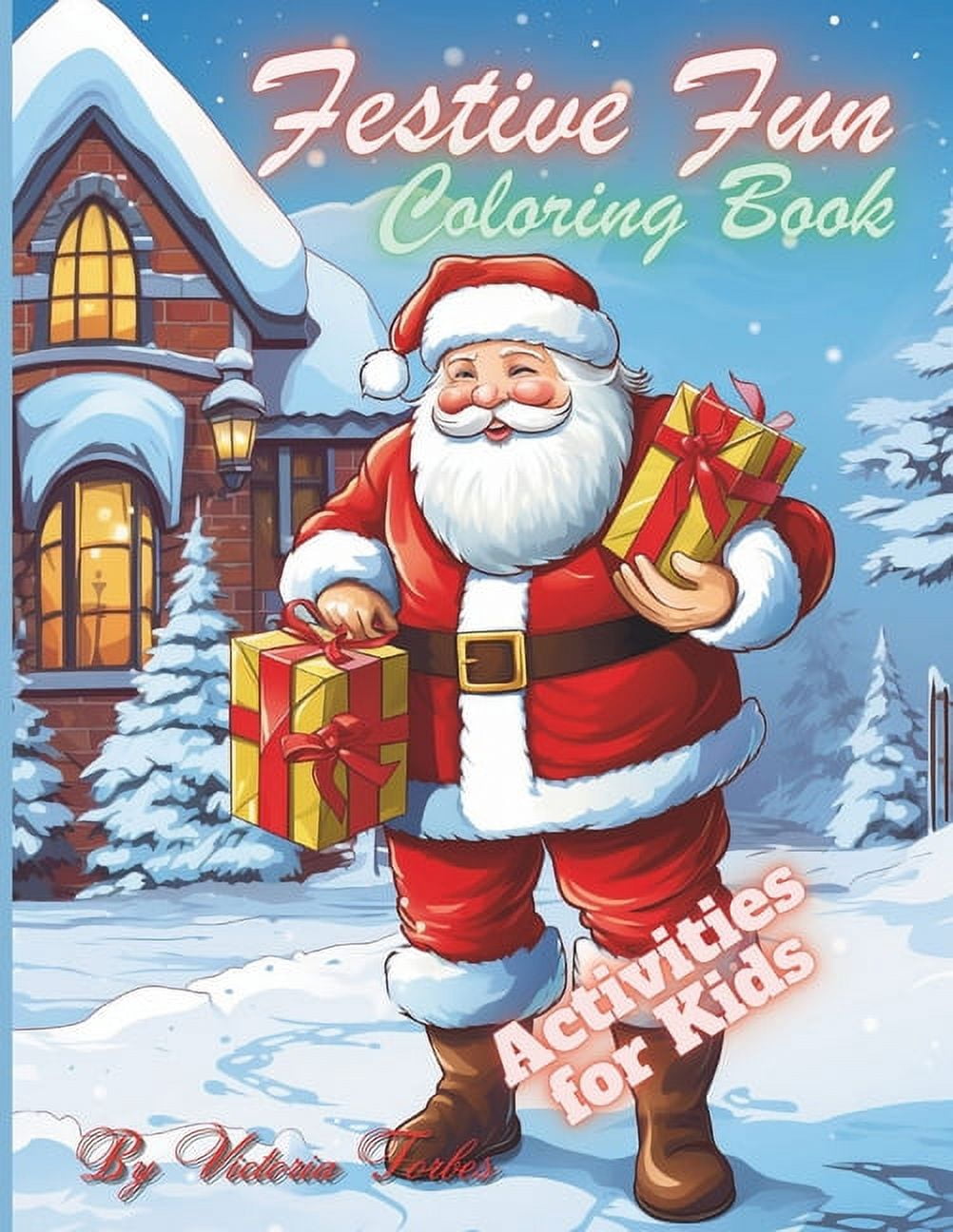 Holiday Coloring Books Festive Fun Coloring Book: 150 Magical Coloring ...