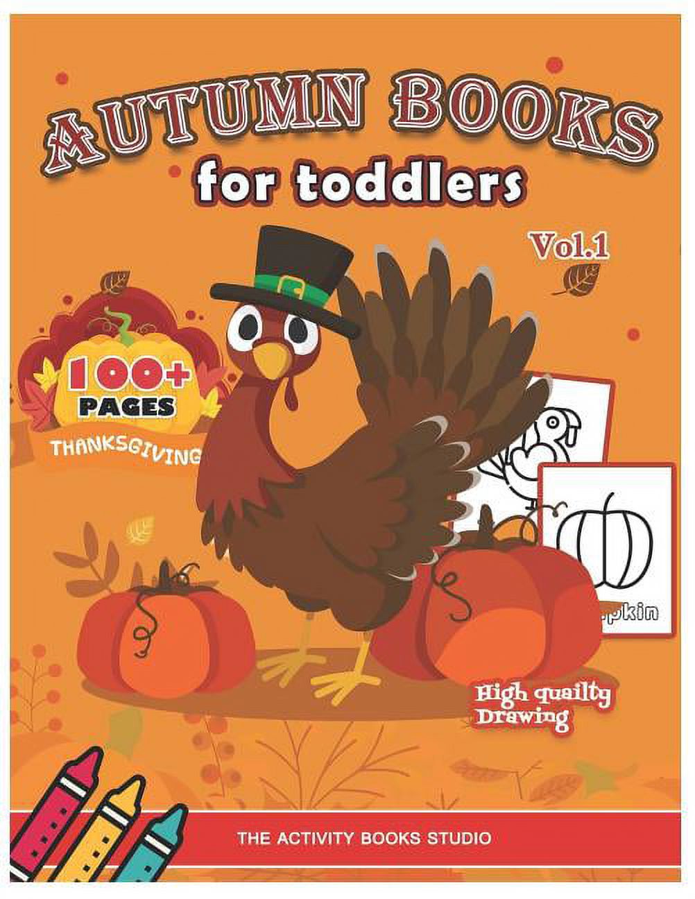 Holiday Coloring Books for Kids Autumn books for toddlers: Thanksgiving ...
