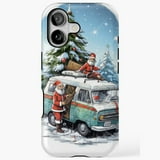 Holiday Comics Festive Vacation Cartoon Art Phone Case 17 16 15 14 13 12 11 Pro Max - Walmart.com