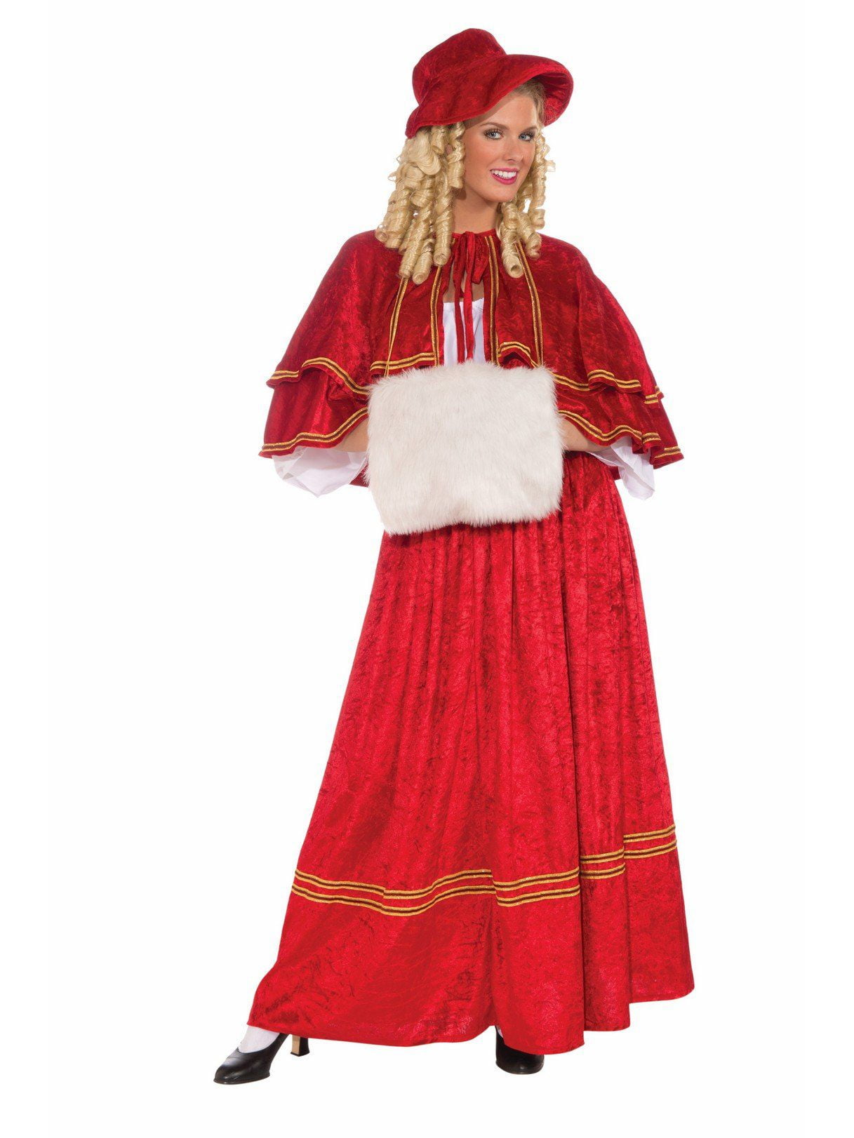 Holiday Costumes Christmas Caroler Fancy-Dress Costume for Women with ...