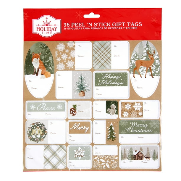 Holy Ground Christmas Peel 'N Stick Gift Tags, Brown, 36 Count, by ...
