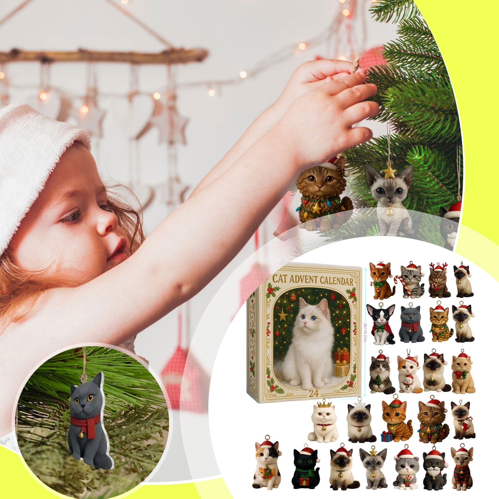 Holiday Countdown Gift Set, Advent Calendar with Festive Accessories ...