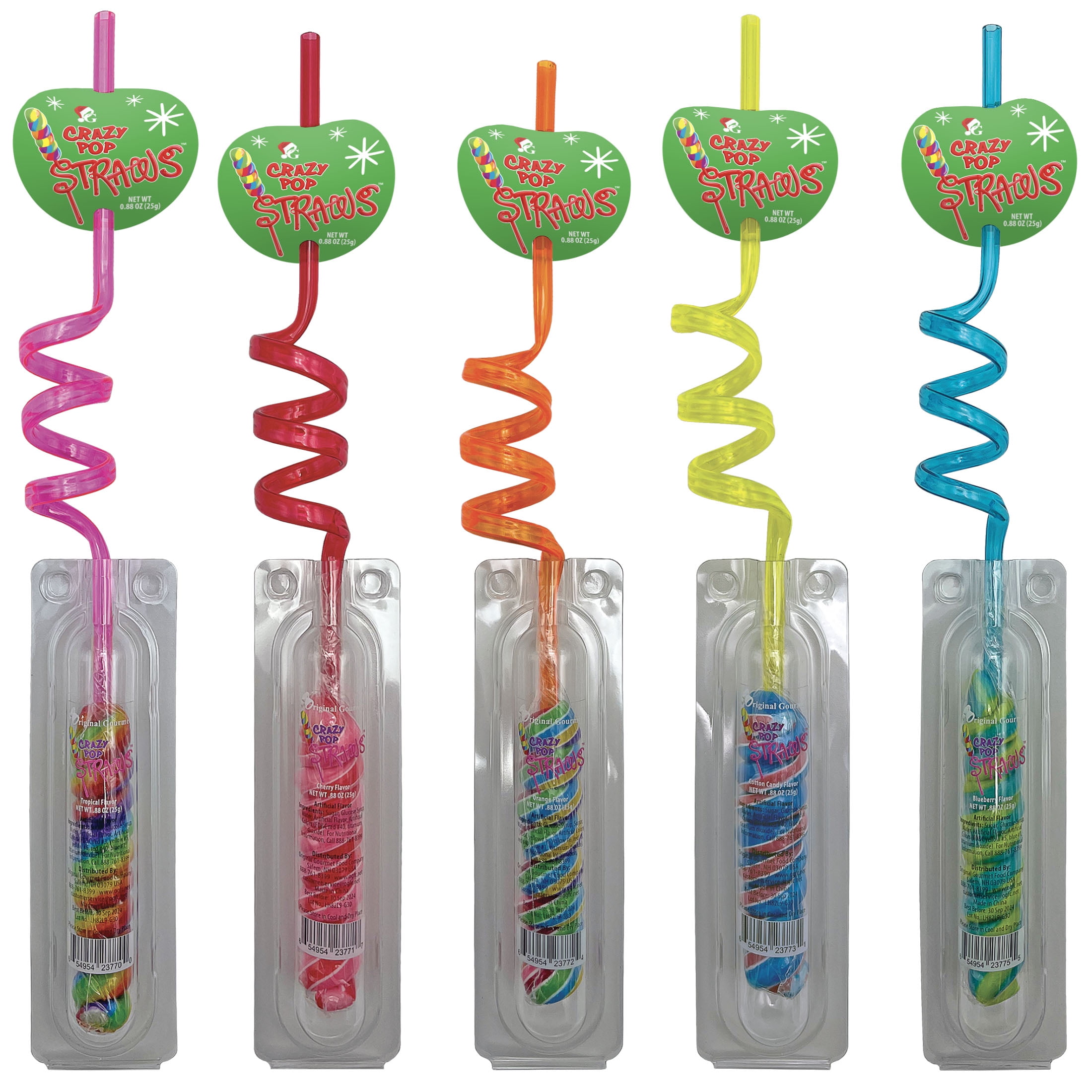 Holiday Crazy Pop Straws - Walmart.com