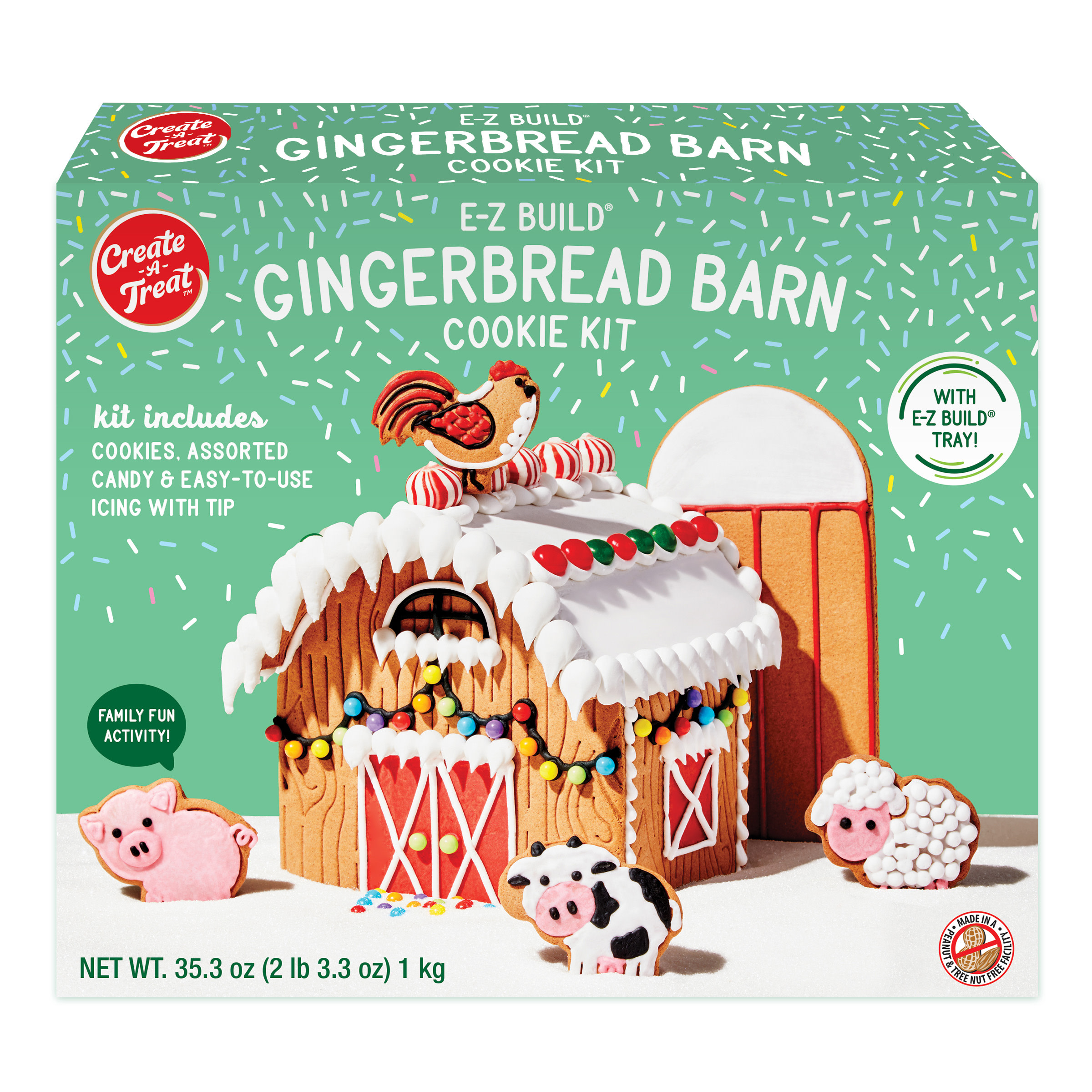 Wilton Build it Yourself Party Town Gingerbread Village Decorating Kit ...