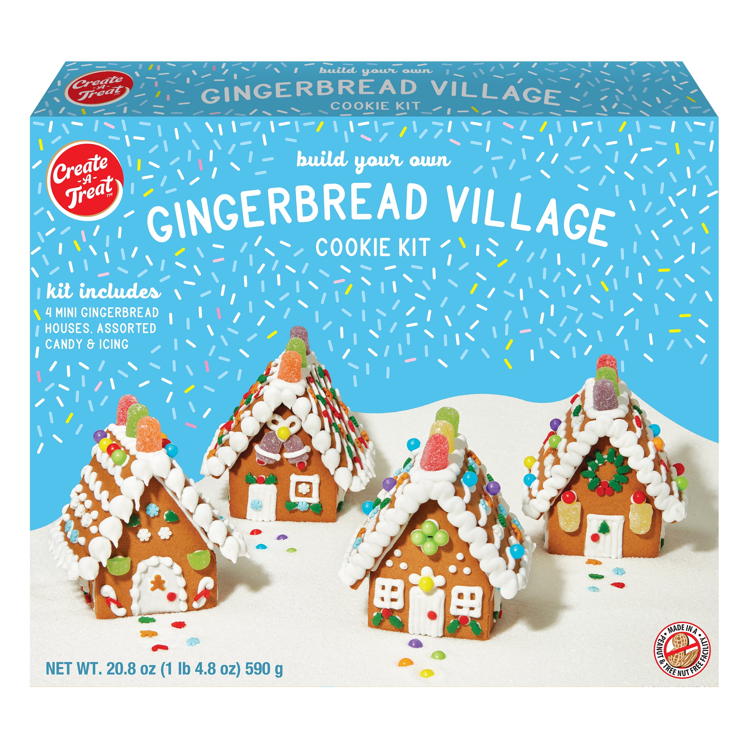 Holiday Create A Treat Gingerbread Village Cookie Kit, 20.8 oz, 1 Count ...