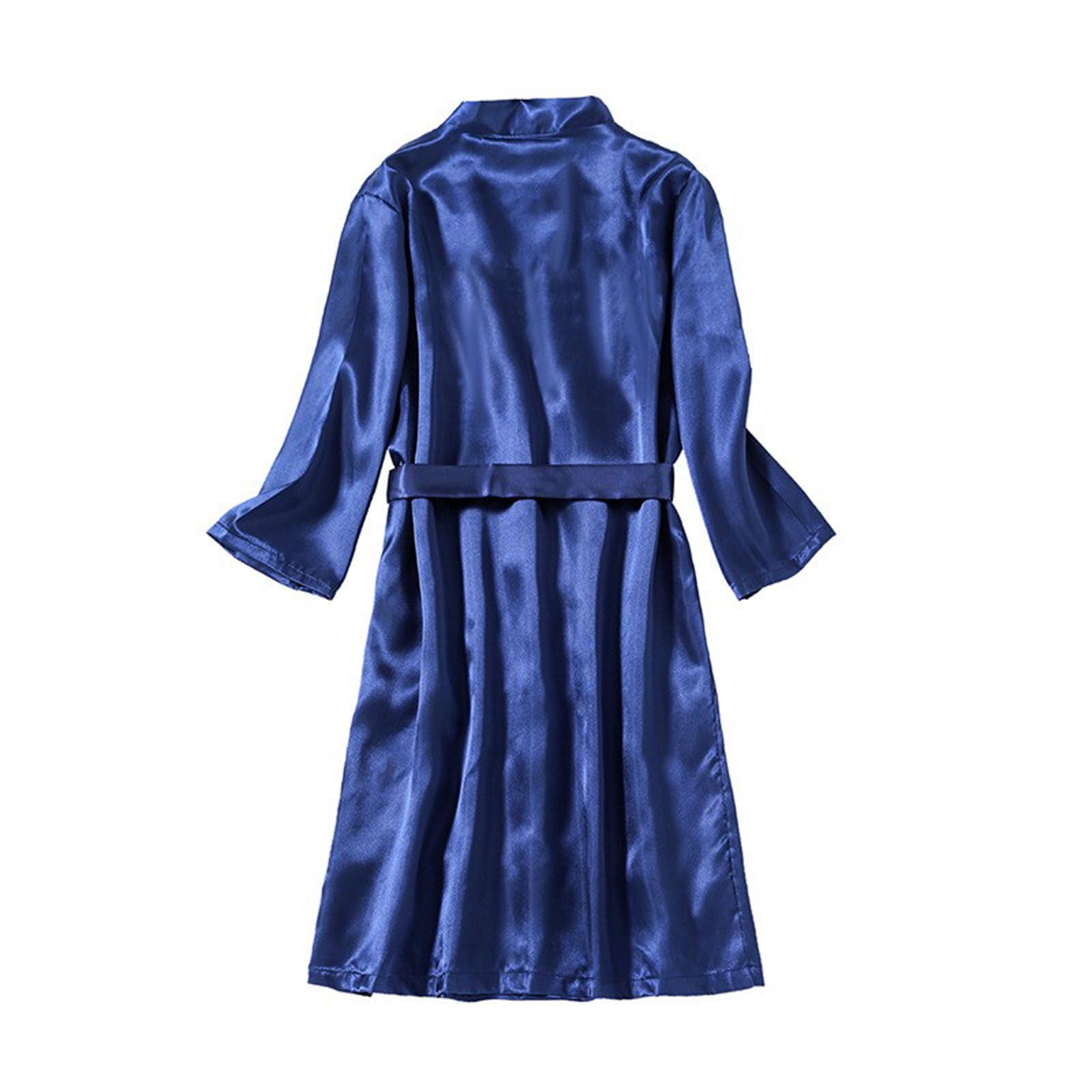 Holiday Deals 2024! itsun Robes for Women, Women Solid Satin Long ...