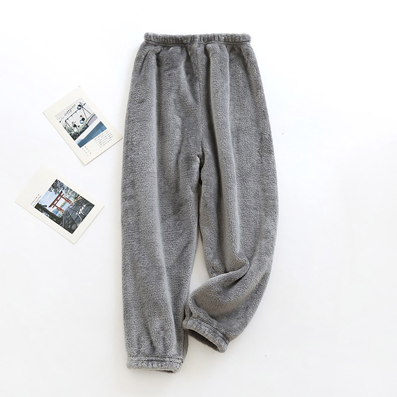 Abomasnow Toddlers Boys Girls Fleece Lined Pants Loose Fit High Waist ...