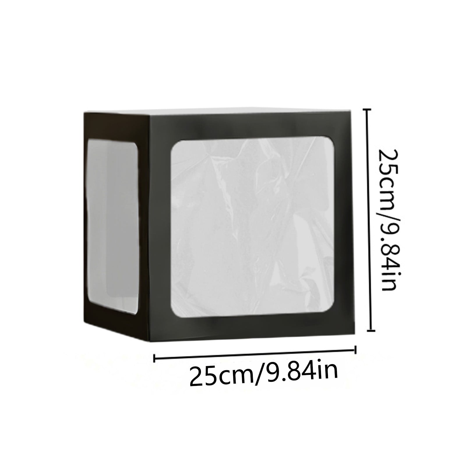 Holiday Deals! Avtoify Graduation Party Balloons Box Set Black Square Decorative Display Box ...