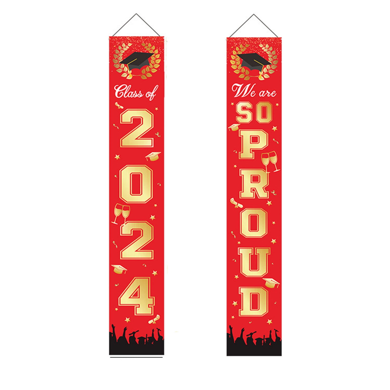 PRETXORVE Graduation Season Couplet Graduation Ceremony Door Curtain ...