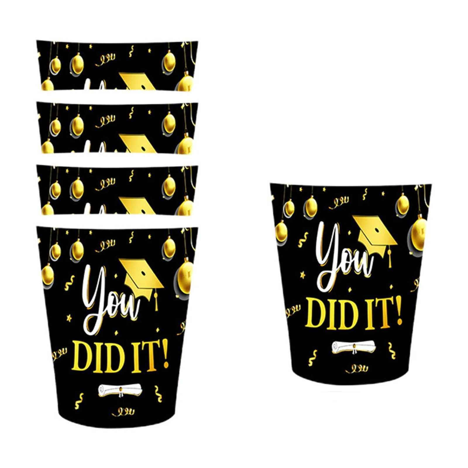 PRETXORVE Party Theme Paper Set of 9 Tissue Paper Cups Paper Plates ...