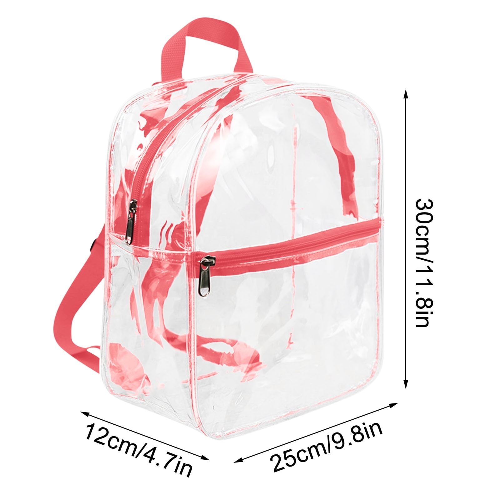 PRETXORVE Transparent Backpack Transparent Mini Backpack Suitable for ...