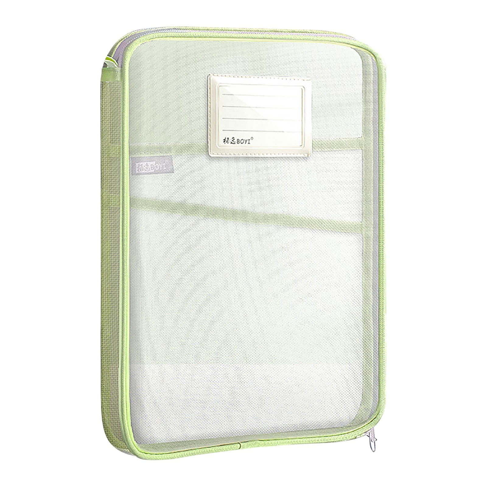 PRETXORVE Transparent Storage Bag Student A4 Book File Bag Mesh ...