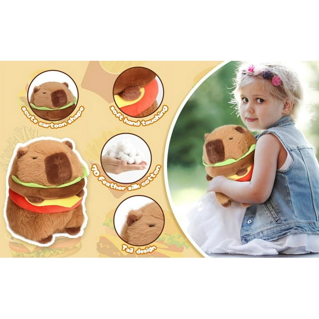 Holiday Deals Hamburger Capybara Cute Capybara Stuffed Animal Capybara ...