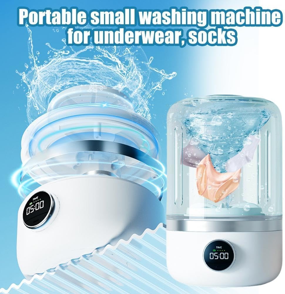 Holiday Deals Portable Delicates Washing Machine - 4000 mAh ...