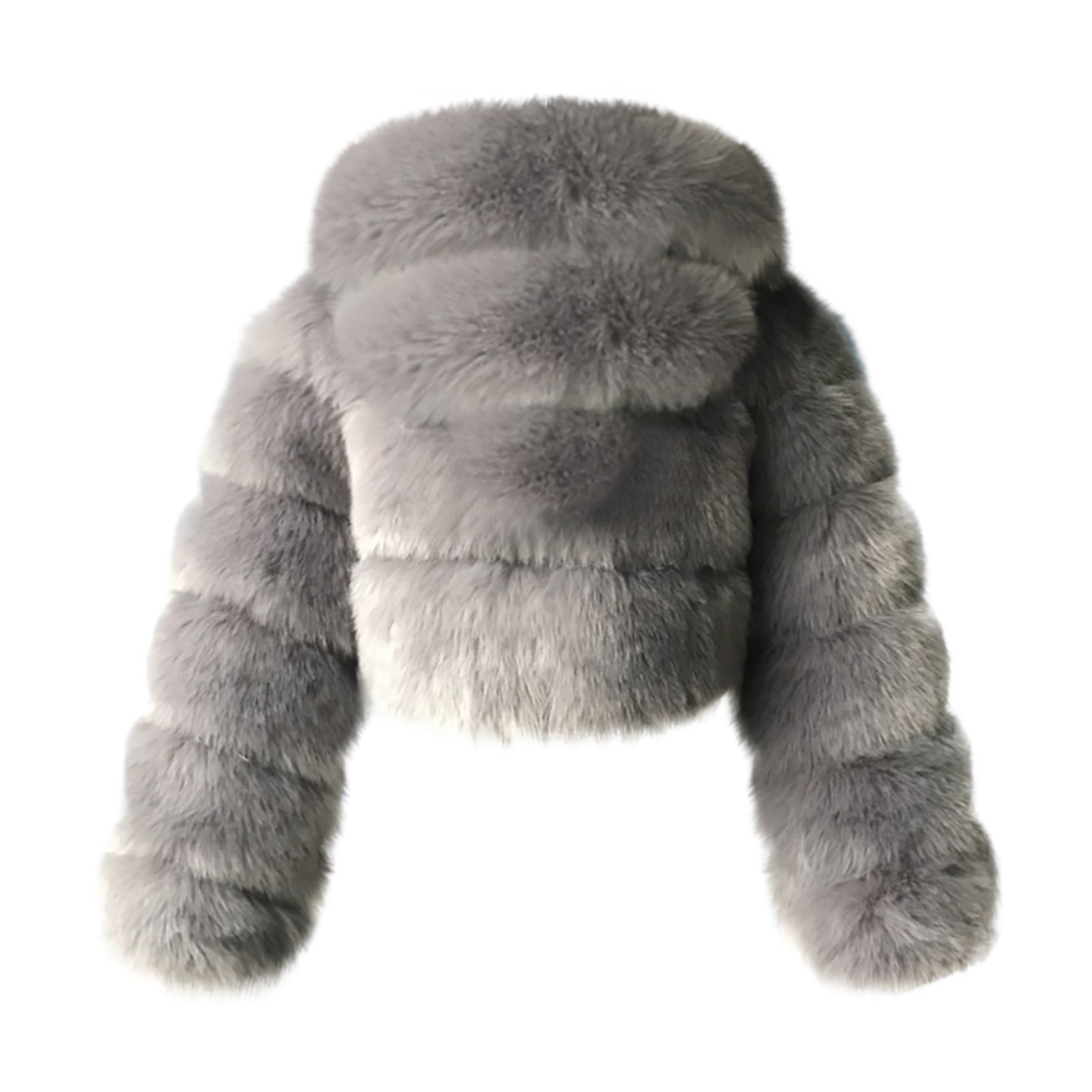 Holiday Deals Saving! Pejock Women's Faux Fur Jackets Women Short Faux ...