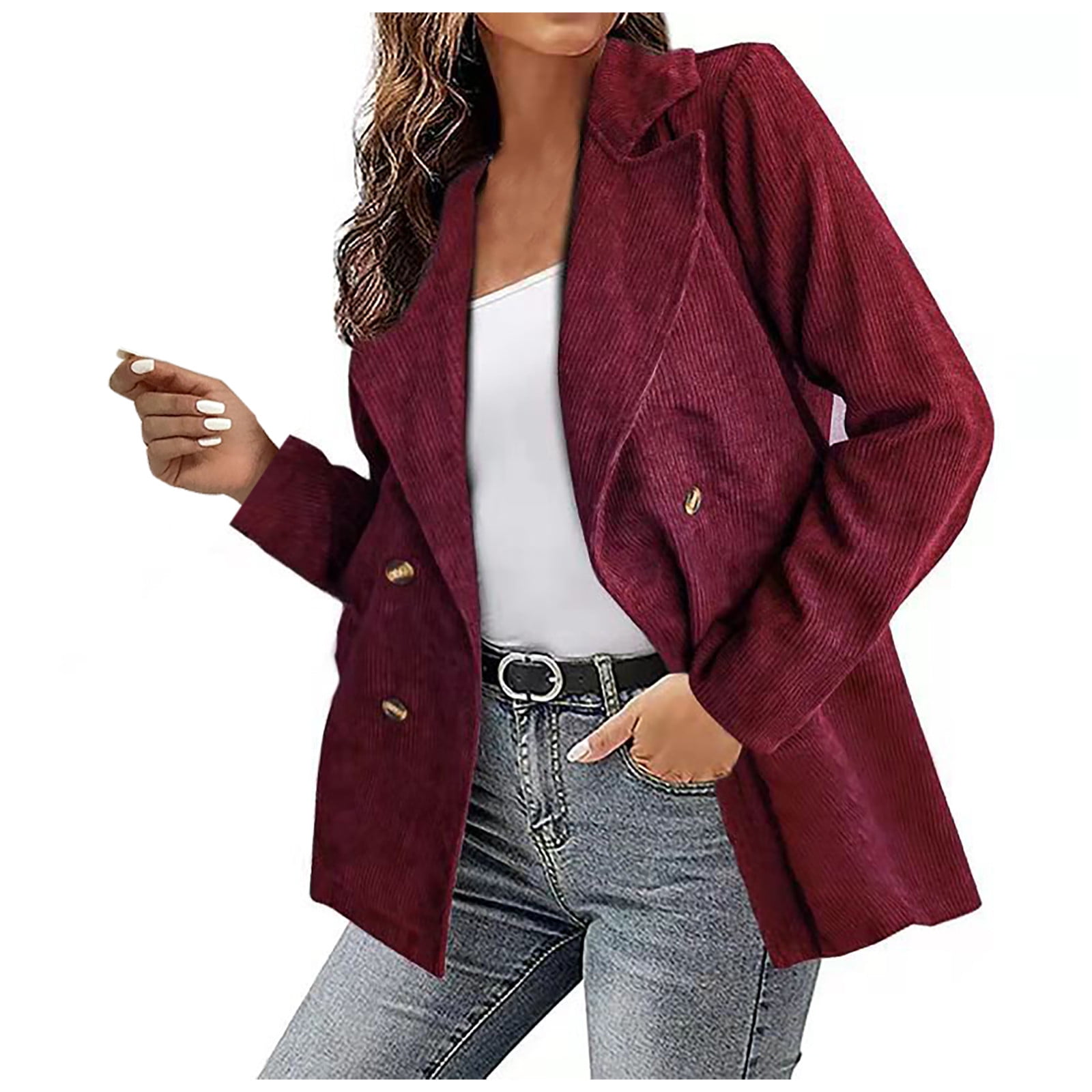 Holiday Deals Saving! Pejock Womens Casual Blazers Open Front Long ...