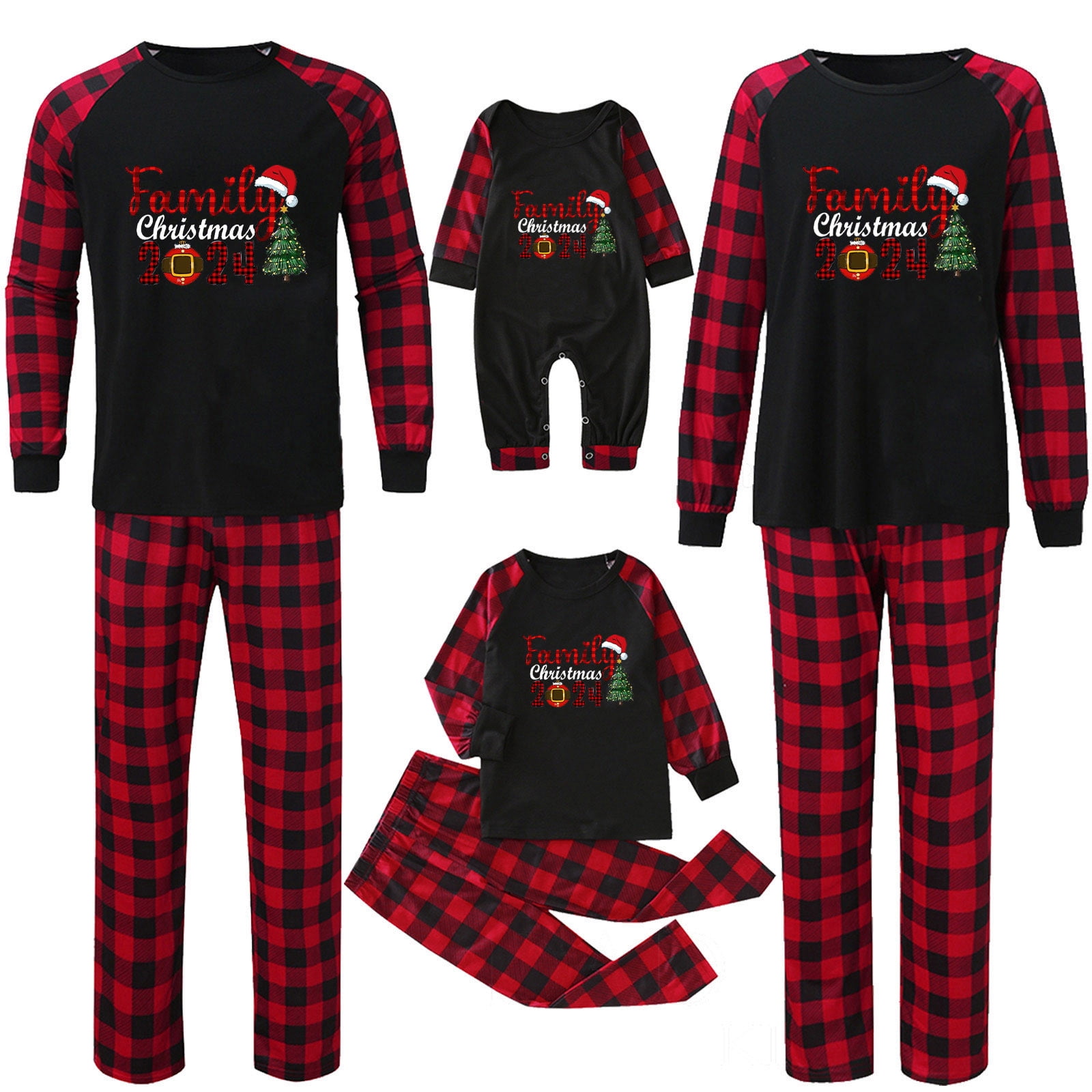 Holiday Deals Saving! yoeyez Christmas Family Pajamas 2024 Christmas ...