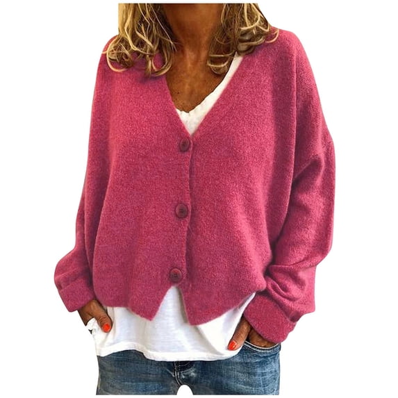 yievot Cropped Cardigan Sweaters for Women Long Sleeve Crochet Knit ...