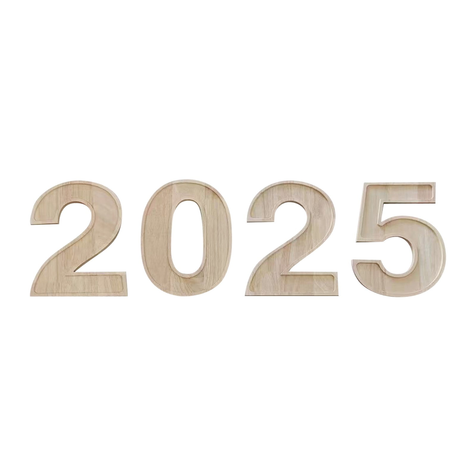 Holiday Decor 2025 Wooden Numbers Premium Natural Wood Craft Numbers ...