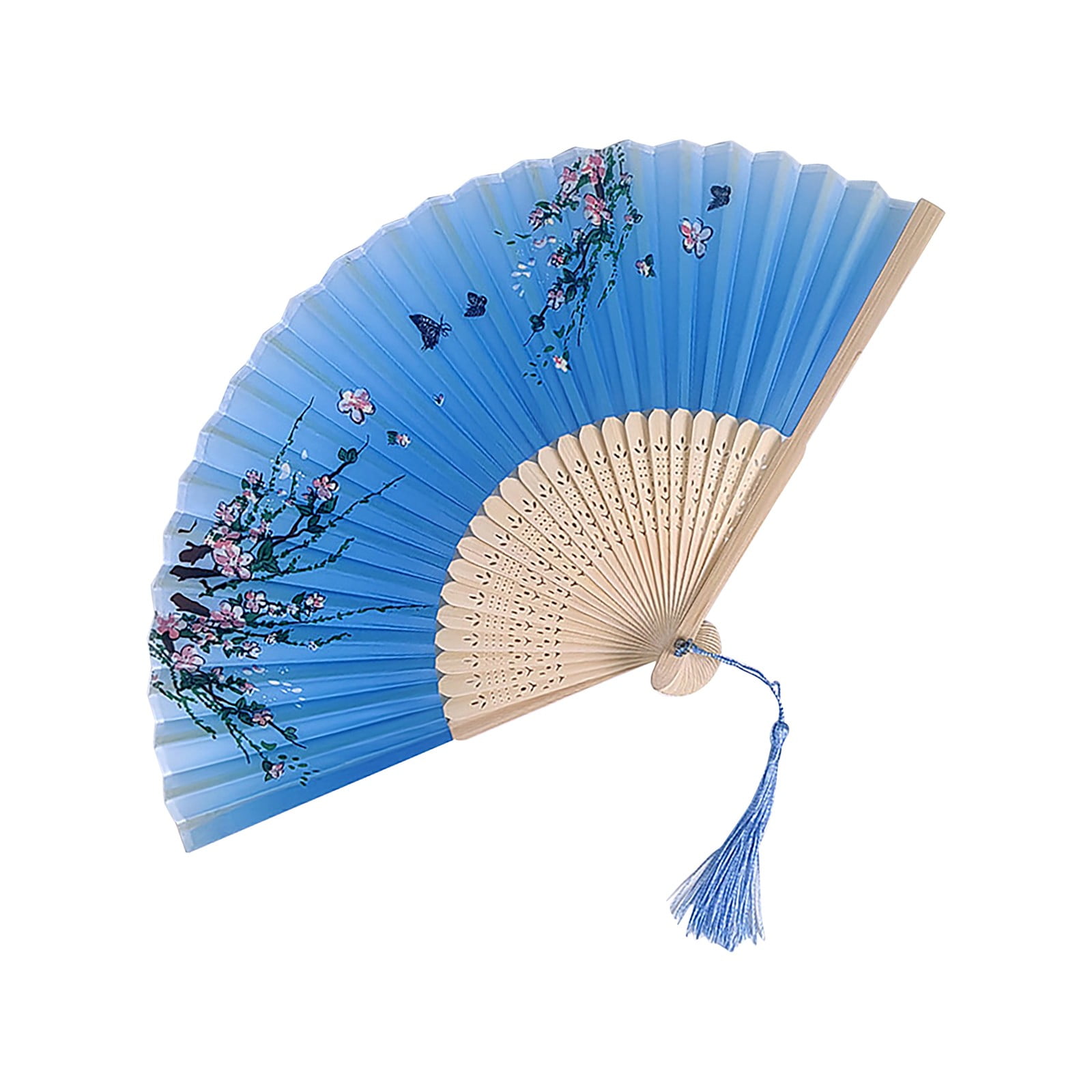 Party Supplies Elegant Black Lace Folding Hand Fan with Floral Design ...