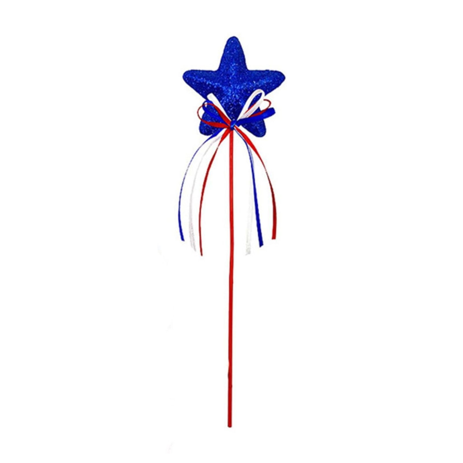 Party Decorations Sparkling Star Wand With Red,White,And Blue Ribbons ...
