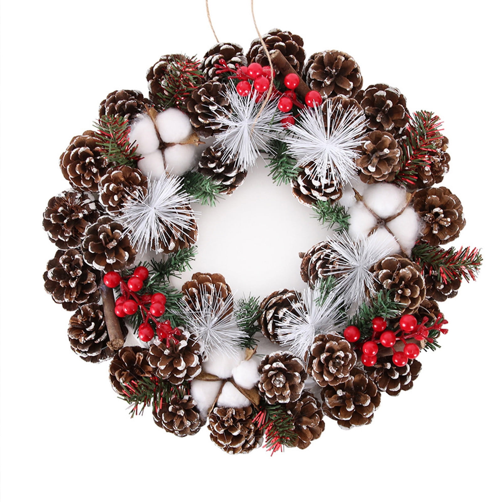 Holiday Decoration Christmas Pinecone Garland Mall Decorations Rattan ...