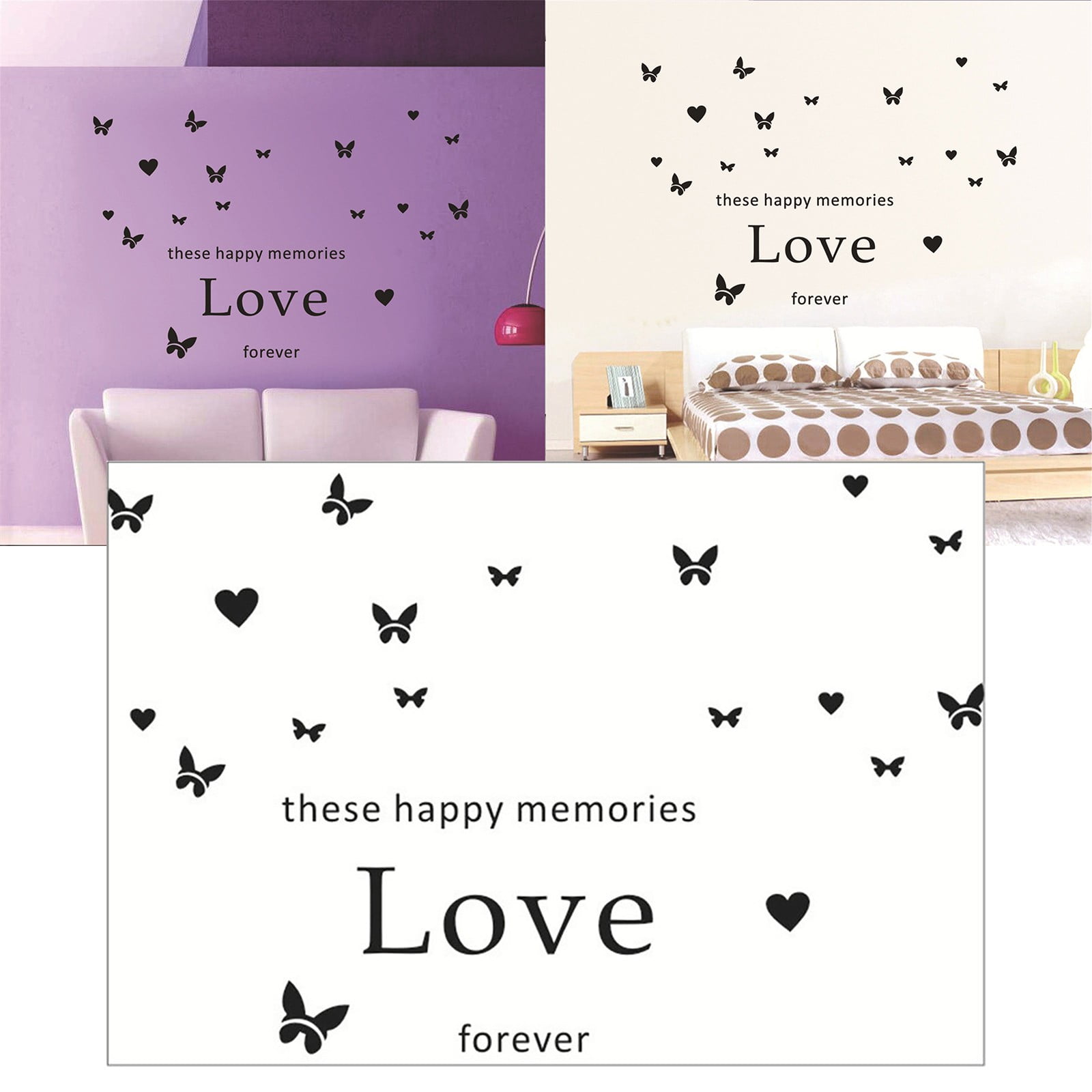 Holiday Decorations Wall Stickers Removable Wall Art Decals Party ...