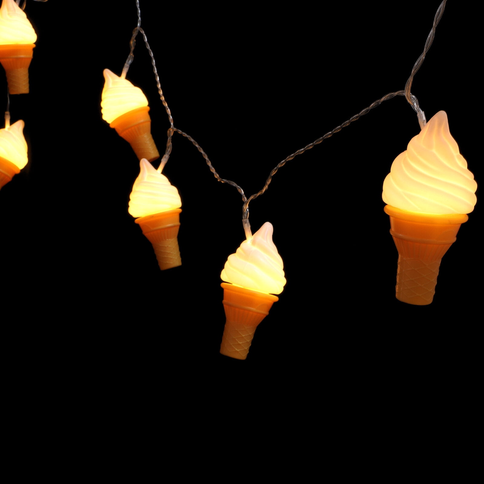 Raindrops Light Up Ice Cream Ice Cream LED Light String Warm White 1 ...