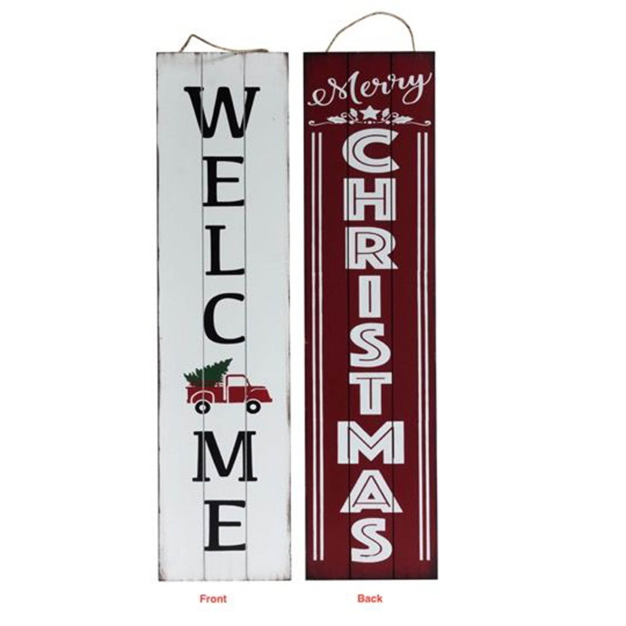 Holiday Decorative Merry Christmas Reversible Porch Sign - Walmart.com