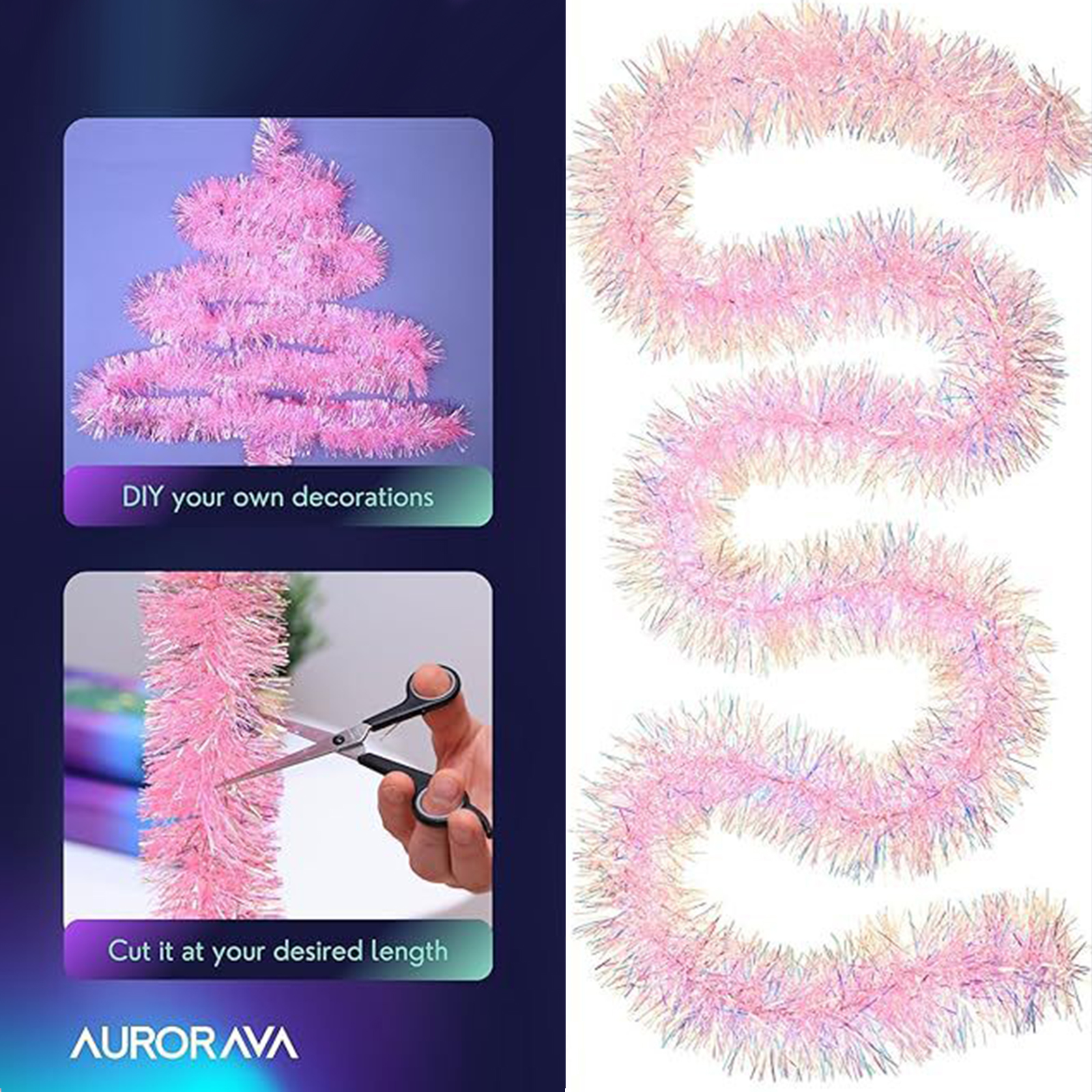 Holiday Decorative Wool Strips For Indoor/Outdoor Christmas Decorations ...