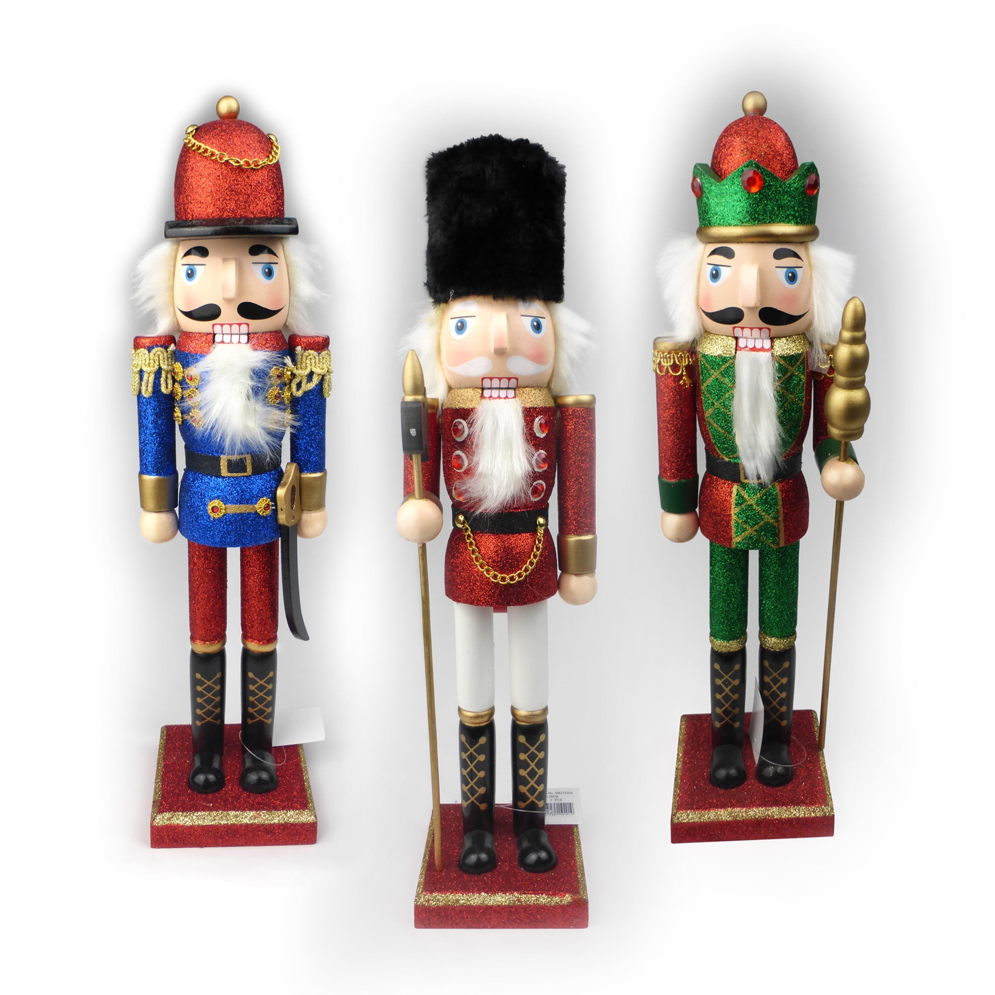 Holiday Depot Multi-color Costume Traditional Wooden Christmas ...